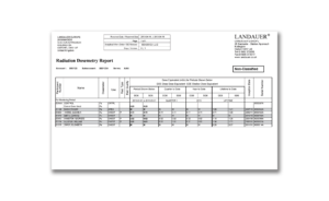 Dosimetry reports and report keeping